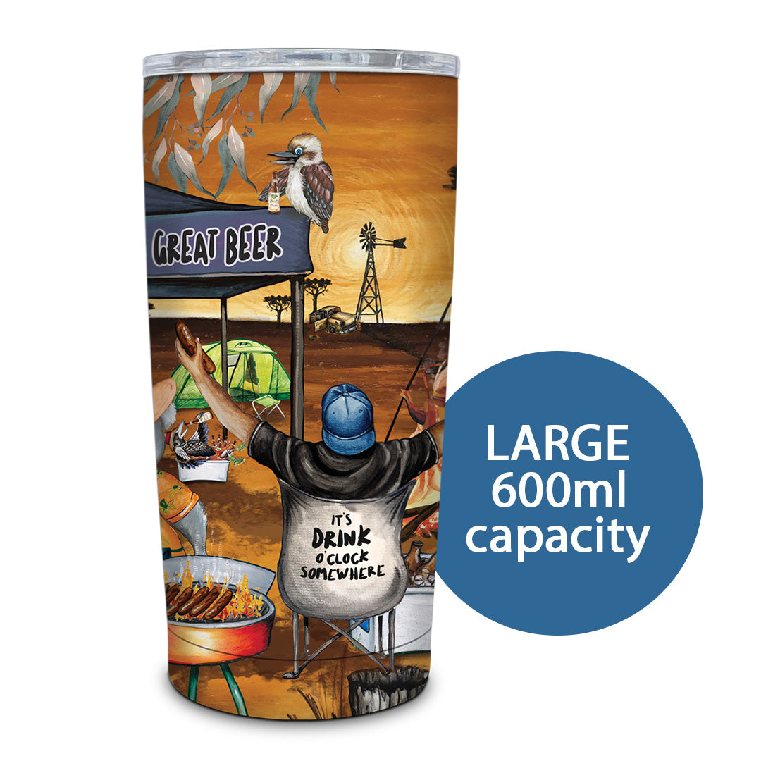 Lisa Pollock Double Walled Stainless Steel Roadie - Camping Happy Hour ...