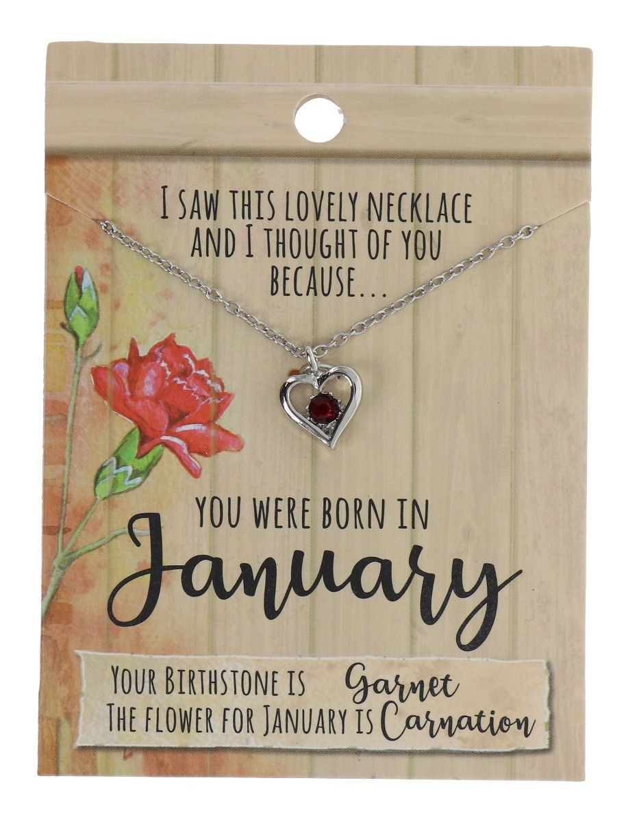 TSK - Birthstone Necklace January | Cambrelle's