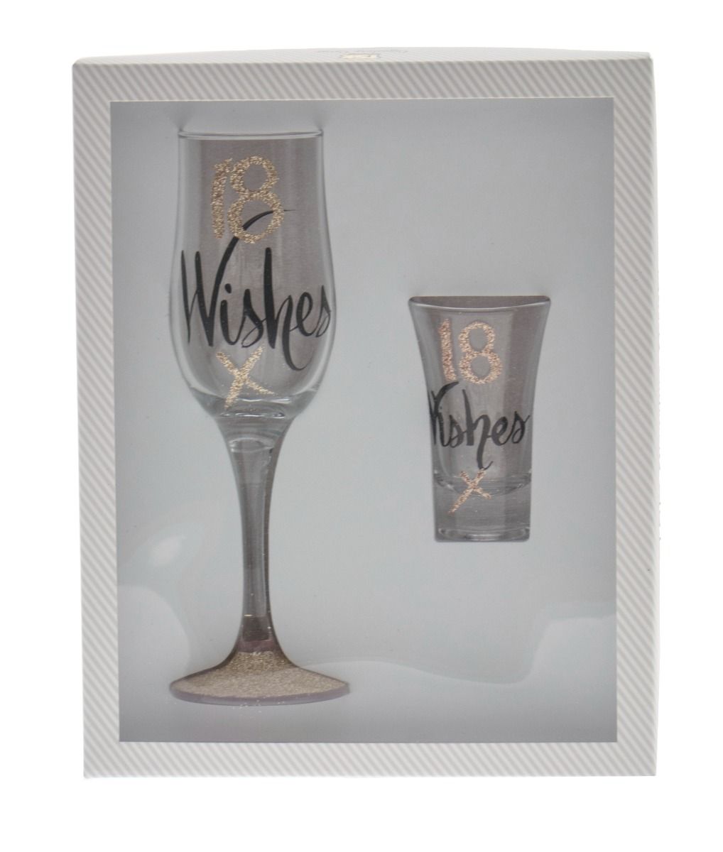 18 Wishes Gold Shot & Flute Pack | Cambrelle's